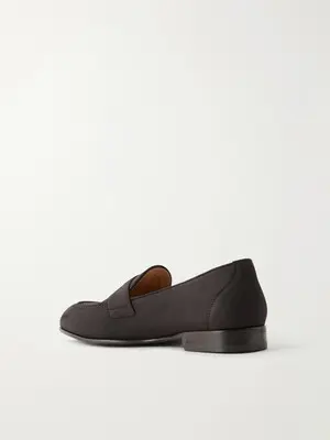 Brioni Nubuck Penny Loafers