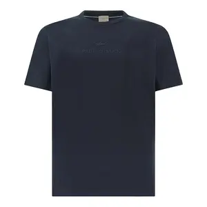 Paul & Shark Aqua Touch Cotton T-shirt With Embroidered Logo