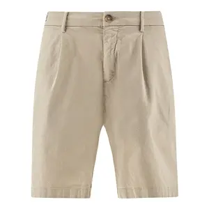 Paul & Shark Stretch Cotton Bermuda Shorts With One Dart - Sahara