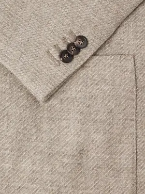 SLOWEAR Cotton, Wool And Cashmere-blend Jacquard Blazer