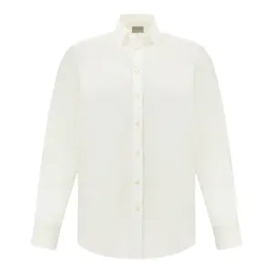 Paul & Shark Shirt In Soffio Linen - White