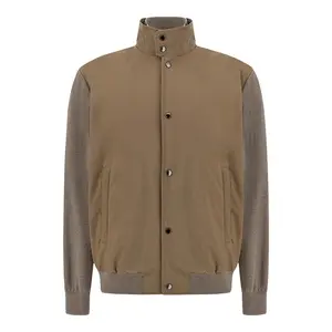 Paul & Shark Hybrid Jacket In Silk And Cotton With Typhoon® Platinum