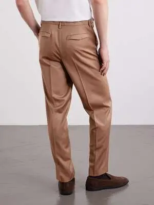 Barena Venezia Straight-leg Pleated Virgin Wool Suit Trousers