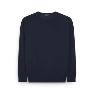 Paul & Shark Ultrafine Merino Wool Sweater With Shark Embroidery - Blue
