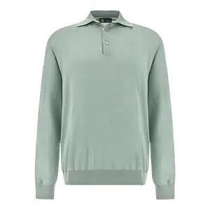 Paul & Shark Polo In Cashmere And Silk Jaipur - Slate Gray