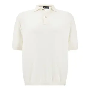 Paul & Shark Polo Shirt In Silk And Cotton - White