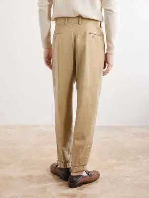 Dolce & Gabbana Tapered Linen Trousers