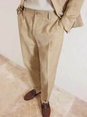 Dolce & Gabbana Tapered Linen Trousers