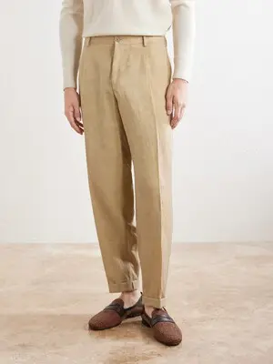 Dolce & Gabbana Tapered Linen Trousers