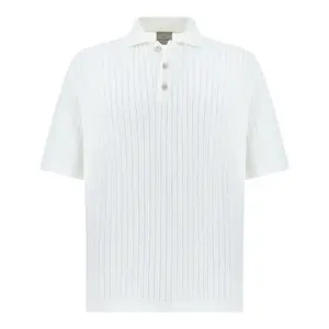 Paul & Shark Polo Shirt In Linen And Cotton Urukai - White