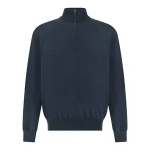 Paul & Shark Piuma Cotton Half Zip Sweater - Dama Blue