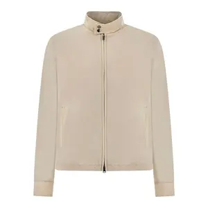 Paul & Shark Typhoon® Platinum Jacket With Aqualeather Suede Details - Sahara