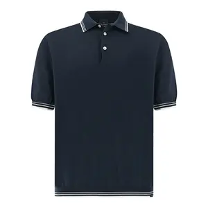Paul & Shark Polo In Piuma Cotton - Blue
