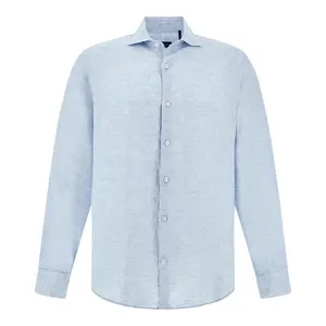 Paul & Shark Soffio Linen Shirt - Light Blue