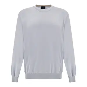 Paul & Shark Crewneck Sweater In Piuma Cotton - Skyride