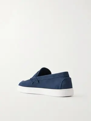 CHRISTIAN LOUBOUTIN Harold Suede Loafers - Blue