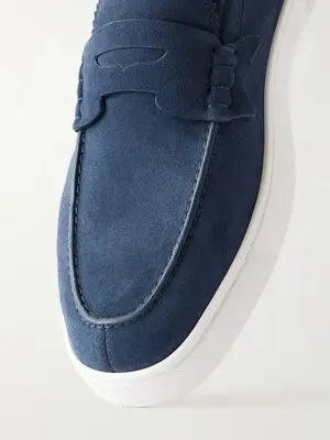 CHRISTIAN LOUBOUTIN Harold Suede Loafers - Blue