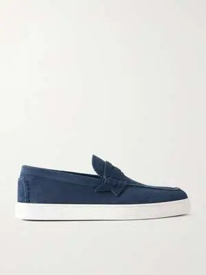 CHRISTIAN LOUBOUTIN Harold Suede Loafers - Navy