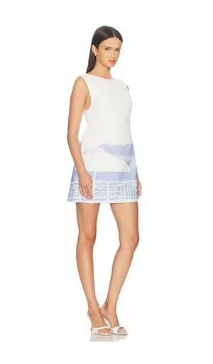 YELLOW THE LABEL Mason Linen Dress In White