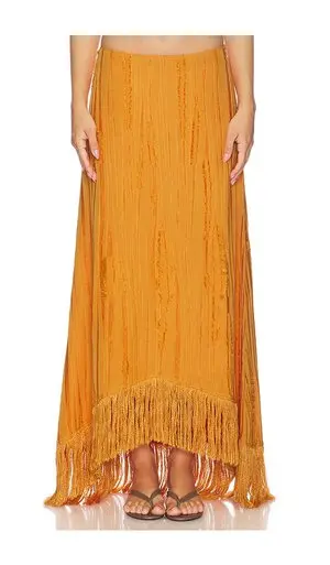 YELLOW THE LABEL Lennie Fringe Skirt