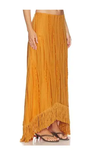 YELLOW THE LABEL Lennie Fringe Skirt