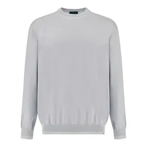 Paul & Shark Piuma Cotton Crew Neck Sweater With Technical Fabric Details - Skyride