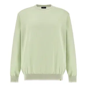 Paul & Shark Piuma Cotton Crew Neck Sweater With Technical Fabric Details