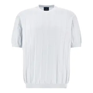 Paul & Shark Crew‑neck Sweater In Piuma Cotton With Linen Details - Skyride