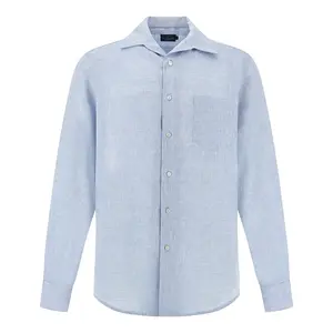 Paul & Shark Soffio Linen Shirt - Light Blue