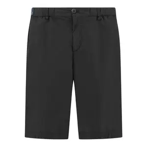 Paul & Shark Ultralight Poplin Cotton Bermuda With Drawstring - Black