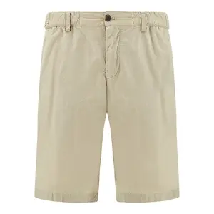Paul & Shark Ultralight Poplin Cotton Bermuda With Drawstring - Sahara