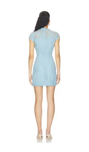 Line & Dot X Demeter Mini Dress In Blue