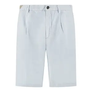 Paul & Shark Linen And Cotton Bermuda Shorts - Skyride