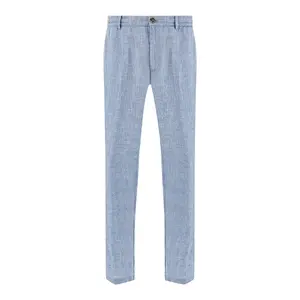 Paul & Shark Linen Chino Pants With Drawstring - Granada Sky