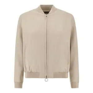 Paul & Shark Bomber In Mulberry Silk - Sahara