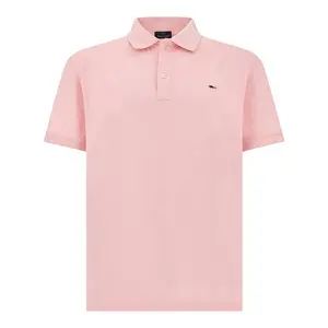 Paul & Shark Double Piqué Cotton Polo Shirt With Shark Embroidery - Light Pink