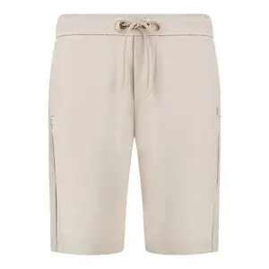 Paul & Shark Active Fleece Cotton Sport Bermuda Shorts - Beige