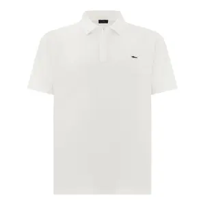 Paul & Shark Double Piqué Cotton Polo - White
