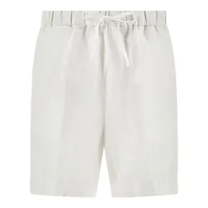 Paul & Shark Linen Bermuda Shorts With Drawstring