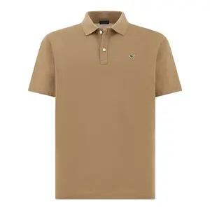 Paul & Shark Double Piqué Cotton Polo - Khaki