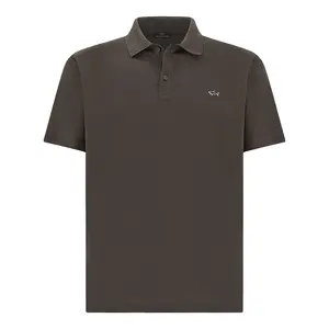 Paul & Shark Double Piqué Cotton Polo - Brown