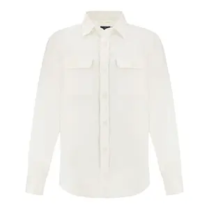 Paul & Shark Linen Overshirt - White
