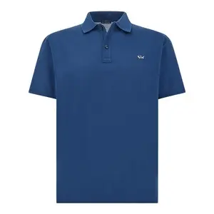 Paul & Shark Double Piqué Cotton Polo - Bluette