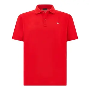 Paul & Shark Double Piqué Cotton Polo - Red