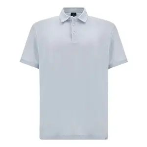 Paul & Shark X-soft Polo Shirt In Cotton Interlock With Linen Details - Skyride