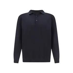 Paul & Shark Cashmere And Silk Polo Shirt - Blue