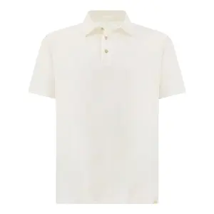 Paul & Shark Polo Shirt In Garment‑dyed Suvin Cotton - Blanc De Blanc