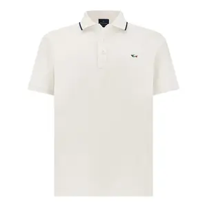 Paul & Shark Polo Shirt In Aqua Touch Cotton - White