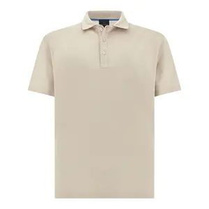 Paul & Shark Polo Shirt In Cotton Jersey With Linen Details - Beige