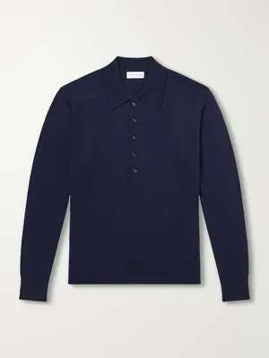 Dries Van Noten Muano Merino Wool Polo Shirt
